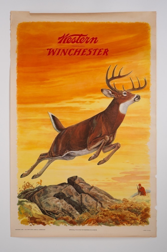 Weimer Pursell Western Winchester Original Vintage Poster