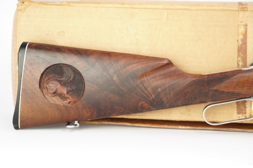 Marlin Golden 39A Mountie 90th Anniversary .22 Chrome Rifle & Box, C&R