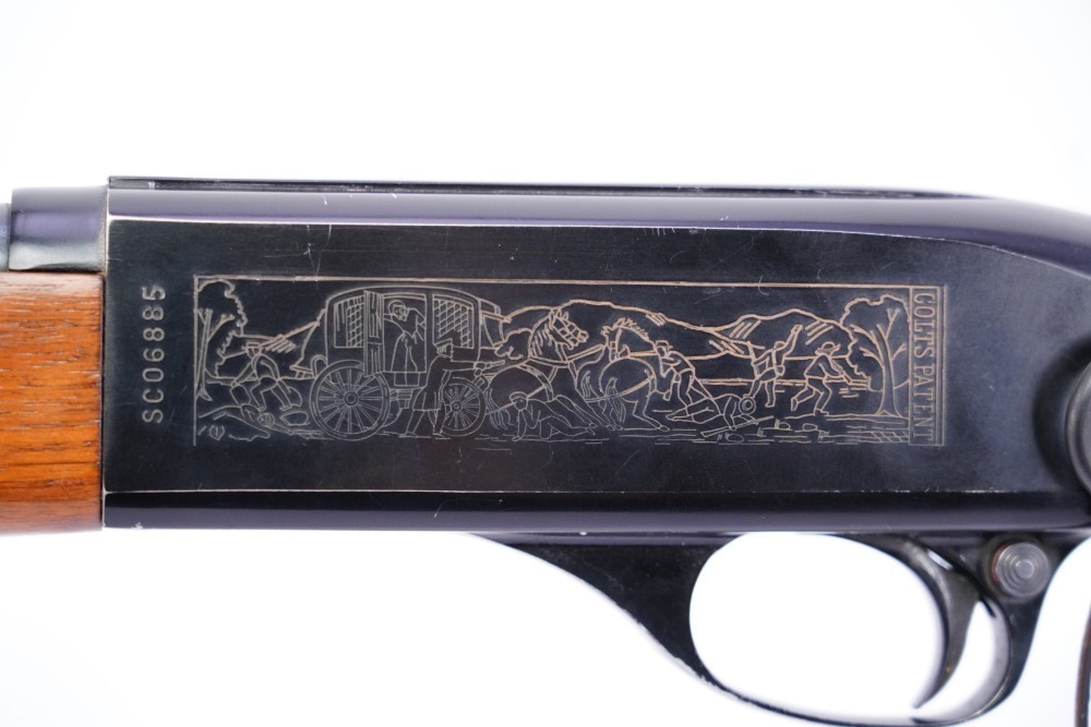 Colt Stagecoach .22 LR 16.5 Engraved Semi Automatic Rifle, Saddle Ring ...
