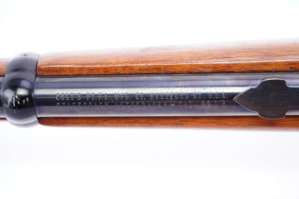 Colt Stagecoach .22 LR 16.5 Engraved Semi Automatic Rifle, Saddle Ring ...