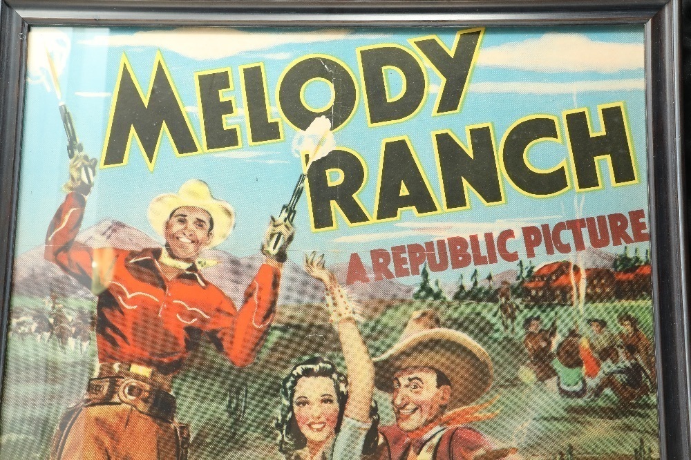 Vintage 1940s Gene Autry “Melody Ranch” Musical Western Film 40” x 28 ...