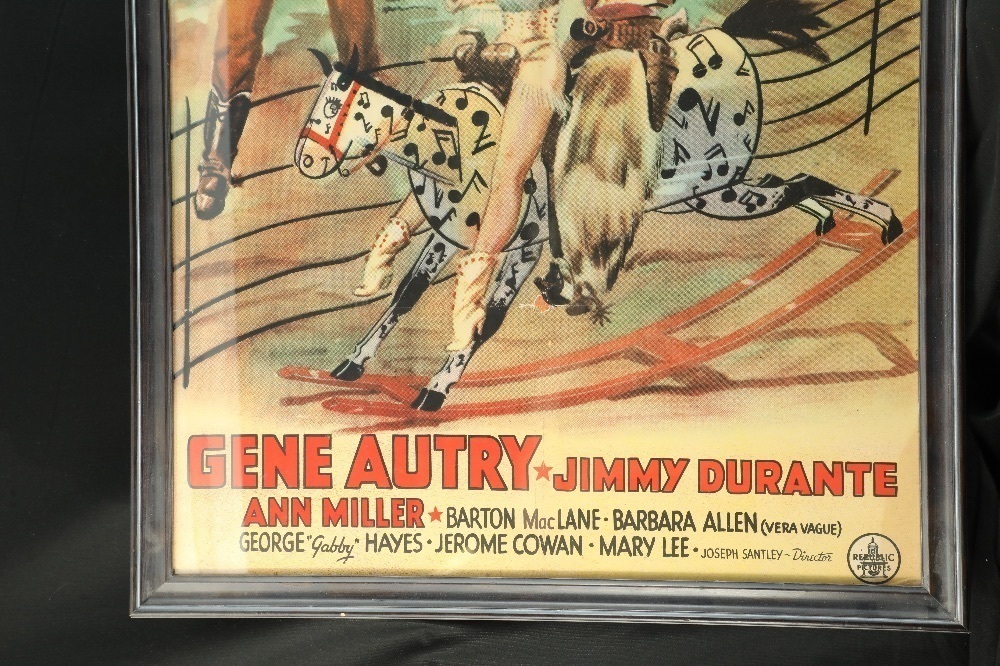 Vintage 1940s Gene Autry “Melody Ranch” Musical Western Film 40” x 28 ...