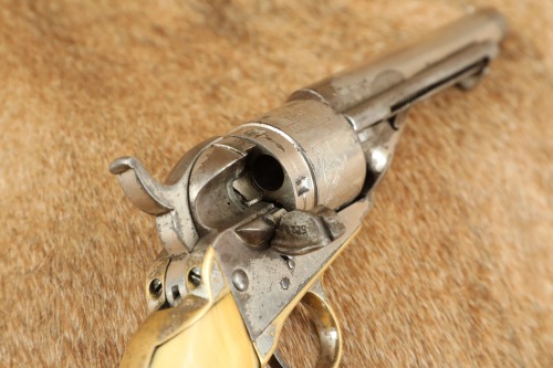 Civil War Colt 1849 Pocket .38 Centerfire Factory Converted Nickel ...