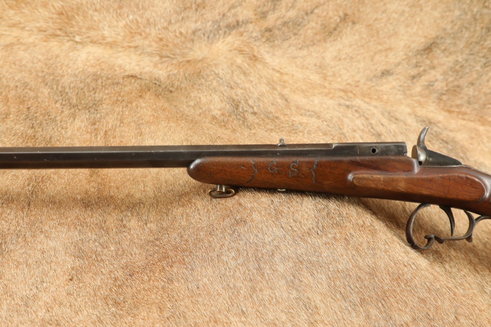 Belgium Flobert 6mm/.22 BB Cap Single-Shot Parlor Rifle 23” & Sheath ...