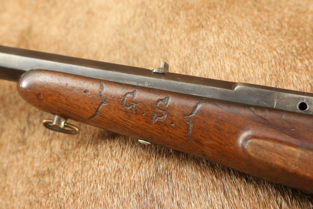 Belgium Flobert 6mm/.22 BB Cap Single-Shot Parlor Rifle 23” & Sheath ...